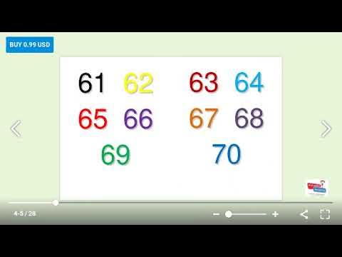 Counting Silly Faces Numbers 61 70 - YouTube