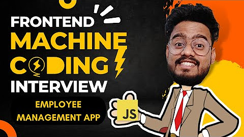 Frontend Machine Coding Interview Questions - YouTube