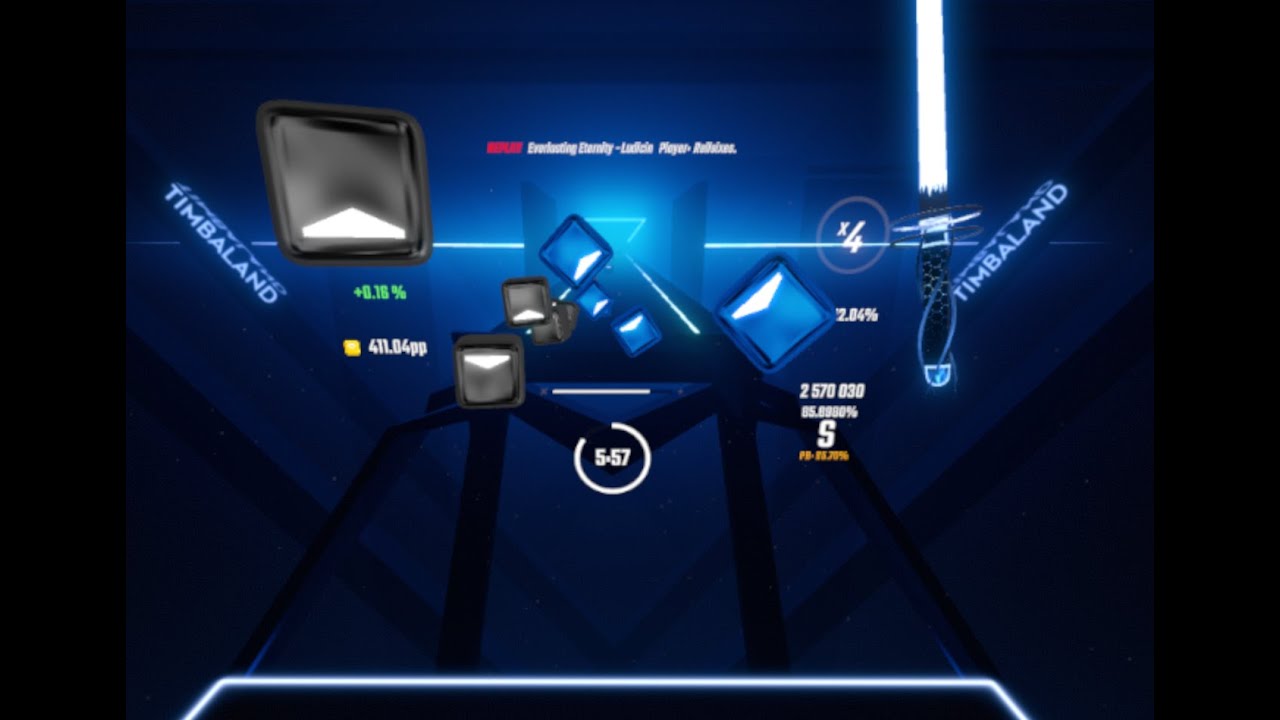 Everlasting Eternity - Ludicin (Beat Saber) 400 pp play! - YouTube