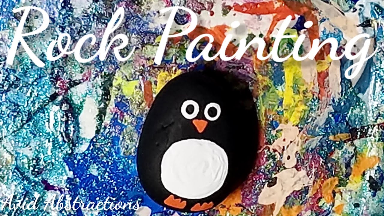 Fun and Easy Penguin Rock Painting for Beginners - YouTube