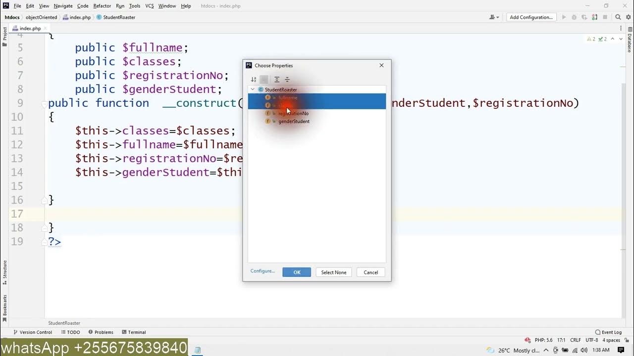 Php Object Oriented Programming Fetch Data From Mysql Using Object Oriented Youtube