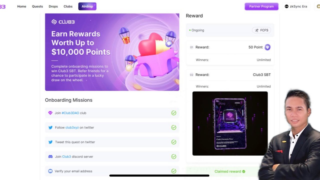 [Club3 Season1 Airdrop] Hướng dẫn Mint NFT Club3 Genesis Pass mạng lưới ...