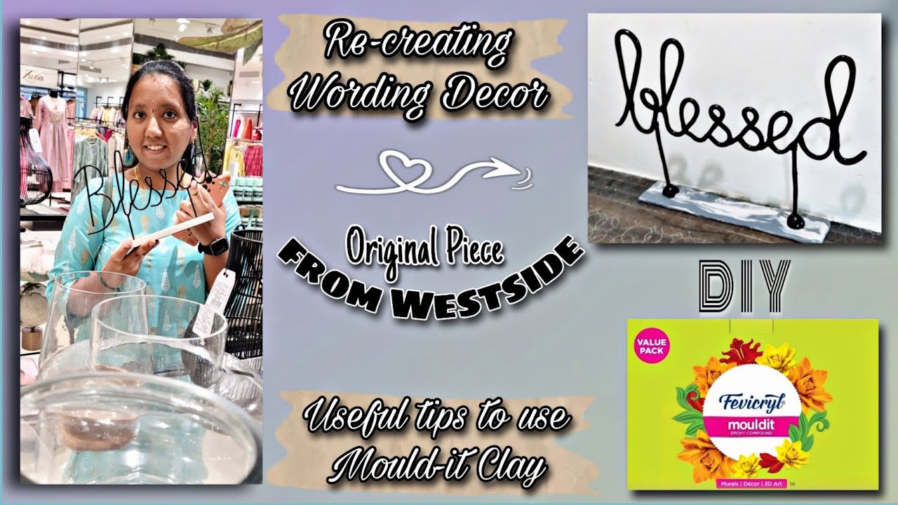Wording Decor DIY || Replica From Westside Home Decor || How To Use ...