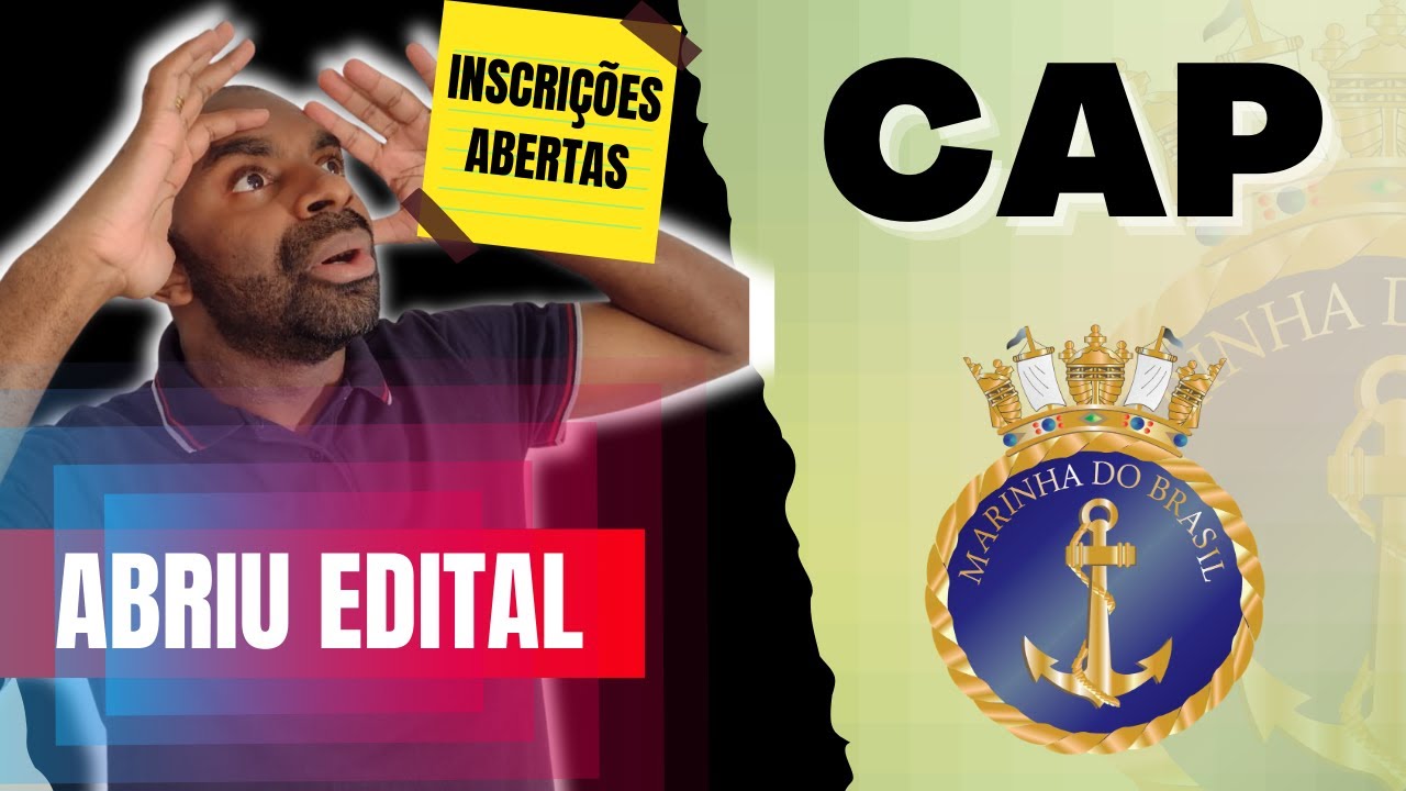 ***Mais um Edital 🔴⚓Edital - CAP - Marinha (Téc. em Mecânica, Téc. Man ...