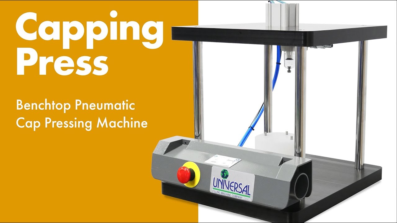 Table Top Bottle Capping Press In Action - Universal Filling Machine ...