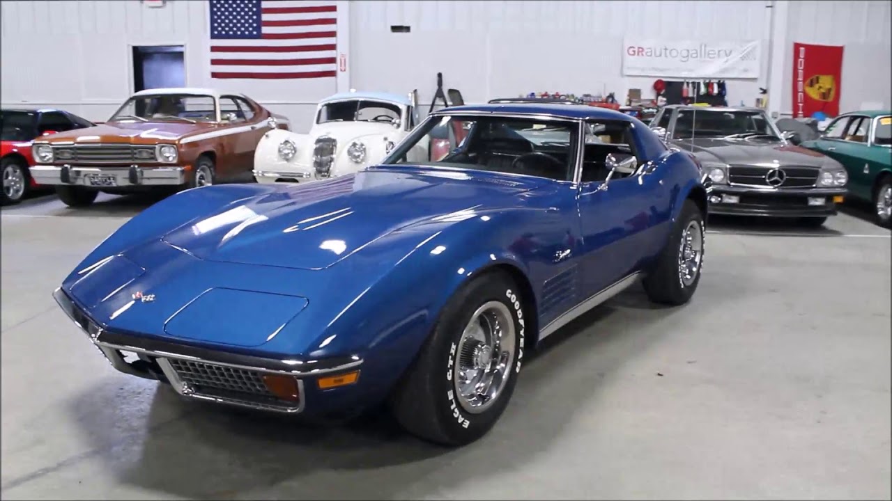 1972 Chevrolet Corvette Blue - YouTube