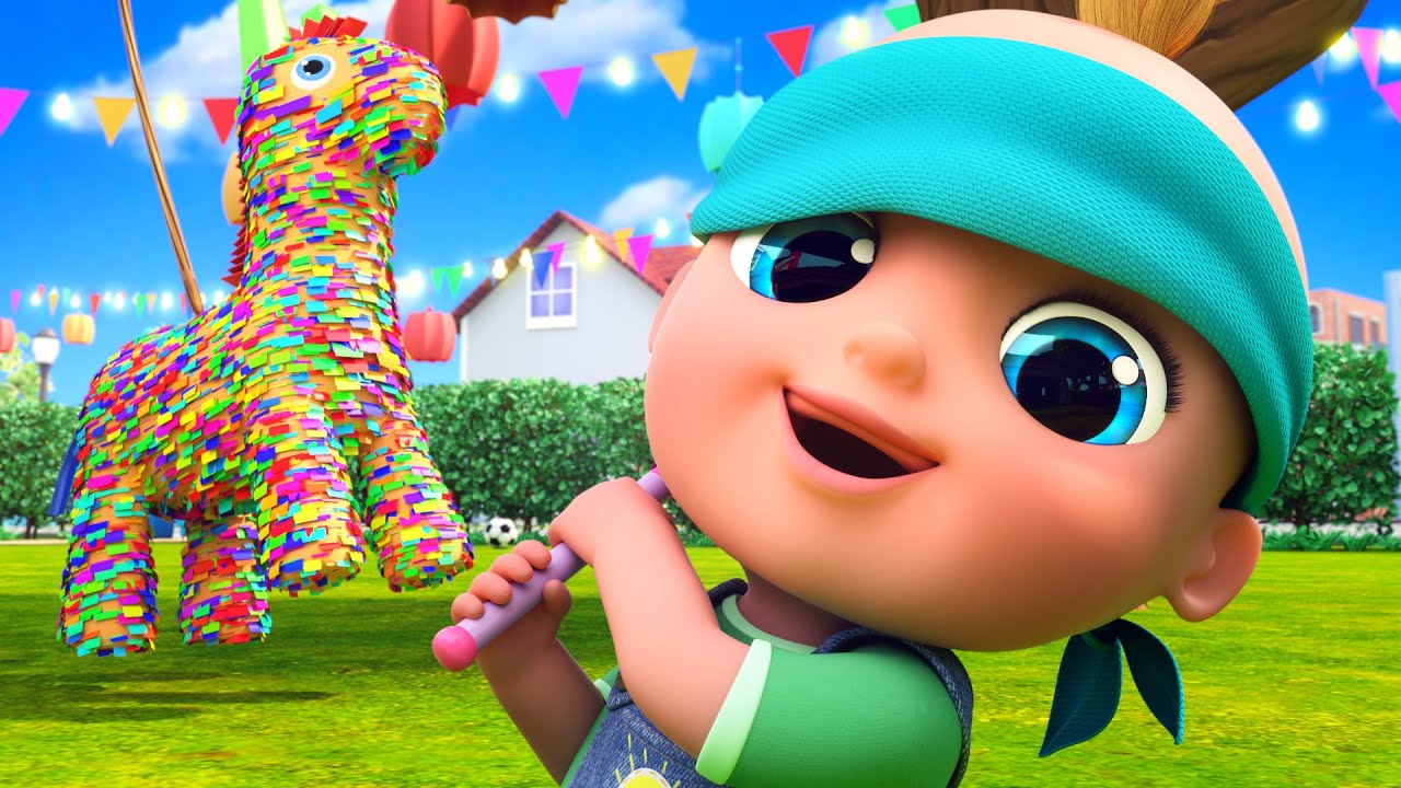 🎉 Break the Piñata! Fun Kindergarten Songs for Happy Kids | Sing, Dance ...