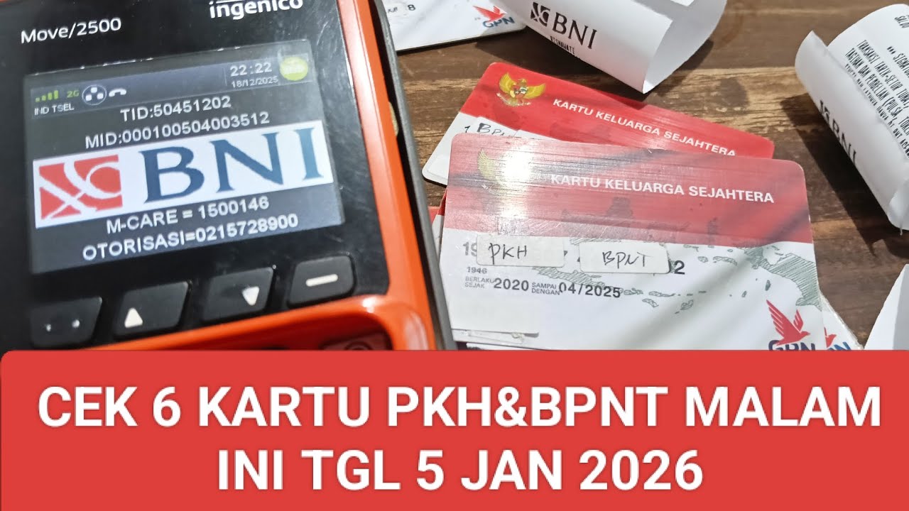 CEK SALDO 6 KARTU KKS PKH&BPNT ...5 JANUARI 2025 - YouTube