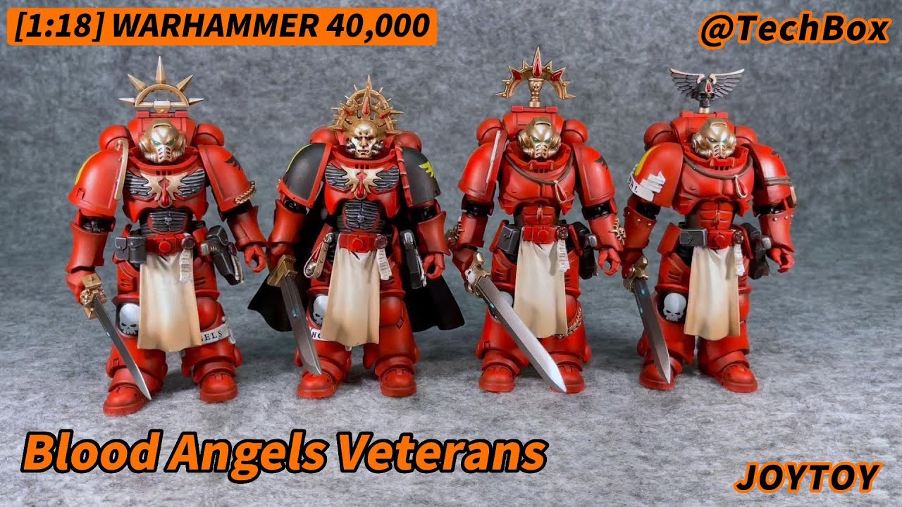 Joytoy Warhammer 40K, Blood Angels Veterans, 1/18 scale action figure ...