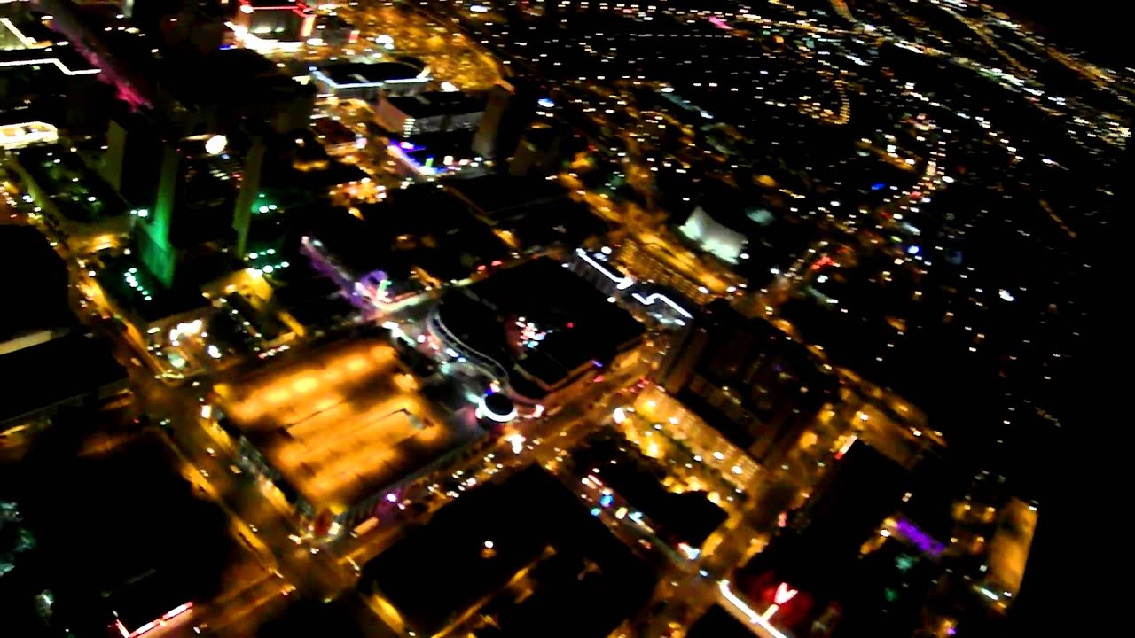 Las Vegas fly over by Helicopter @ Night - YouTube