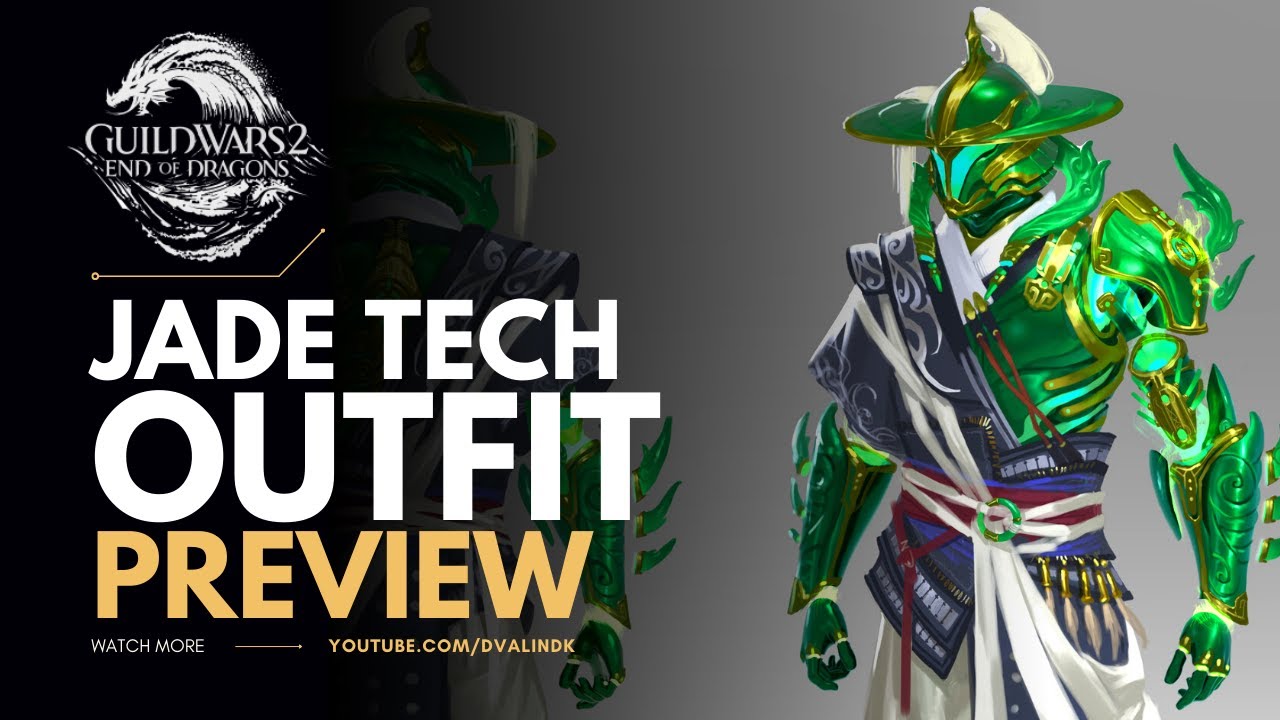 Guild Wars 2 Jade Tech Outfit Gameplay Preview | Brand New Jade Samurai ...