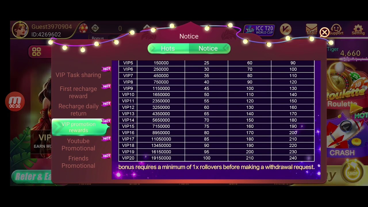 Rummy Yes VIP Task Shere Extra bonus - YouTube