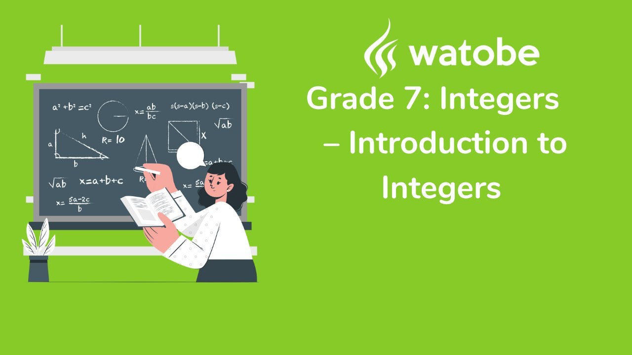 Grade 7 Integers Introduction To Integers Youtube