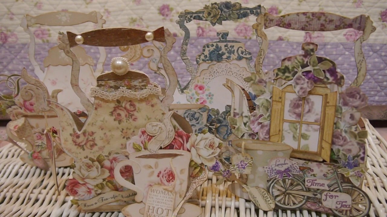Tea Kettle template from Sandra's Scrapshop - YouTube