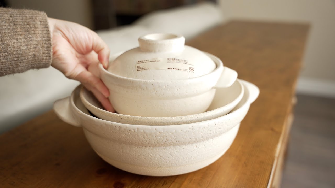 Cooking With MUJI Clay Pot & Stationary Haul | Shopping Haul - YouTube