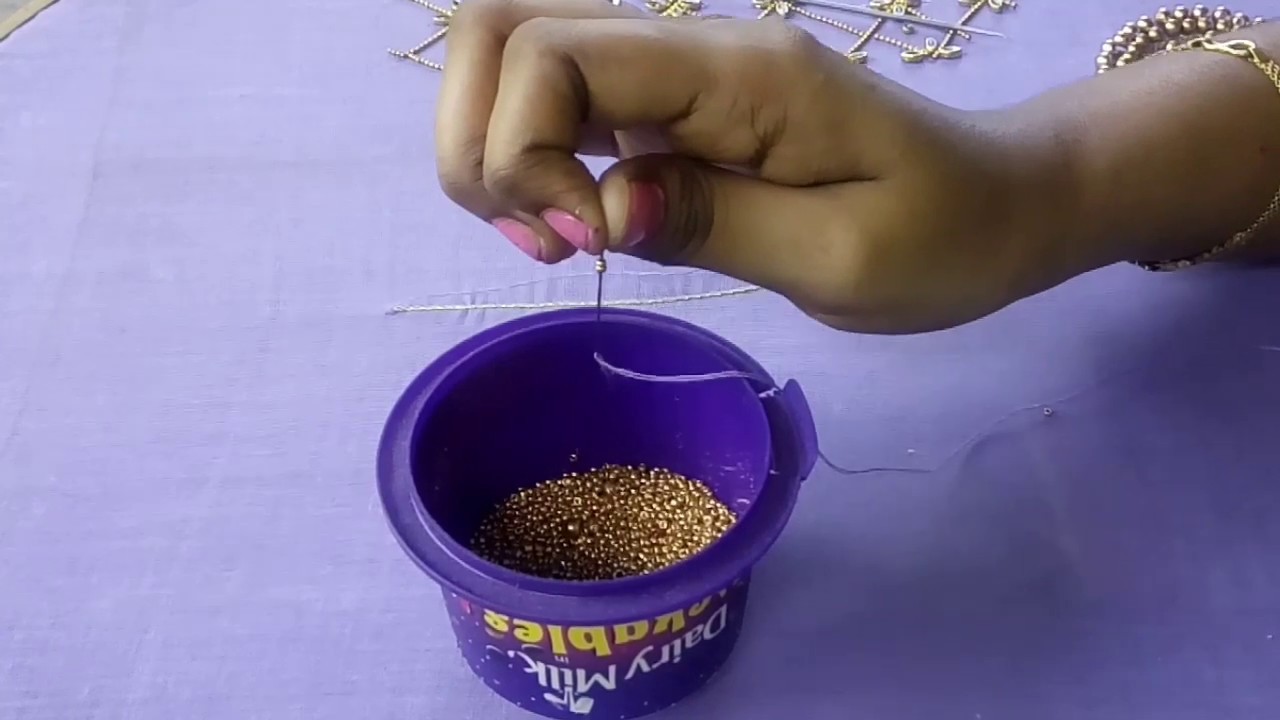 #69 Aari work with normal needle | by PìñkyDïvî ️ Mayil Handiworks ️ ...