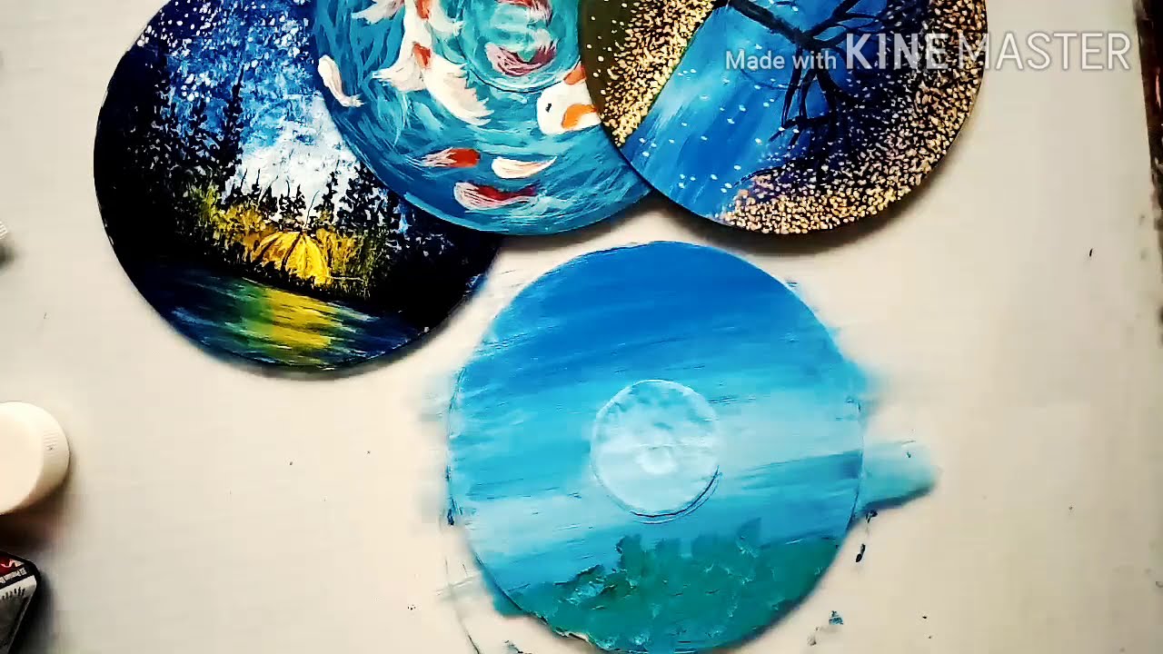EASY Painting on CD discs | BEST OUT OF WASTE - YouTube