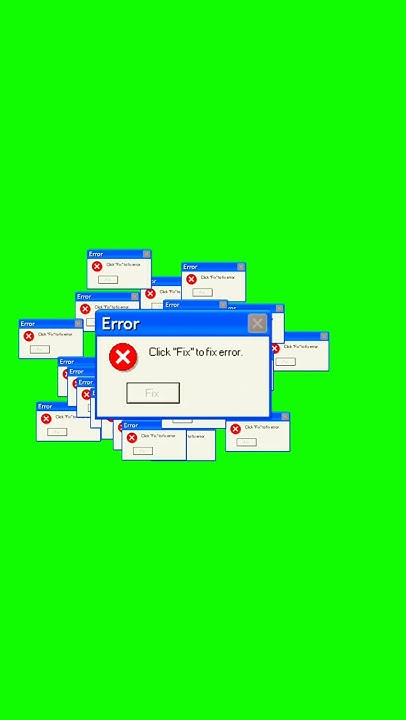 Error Green Screen #shorts - YouTube