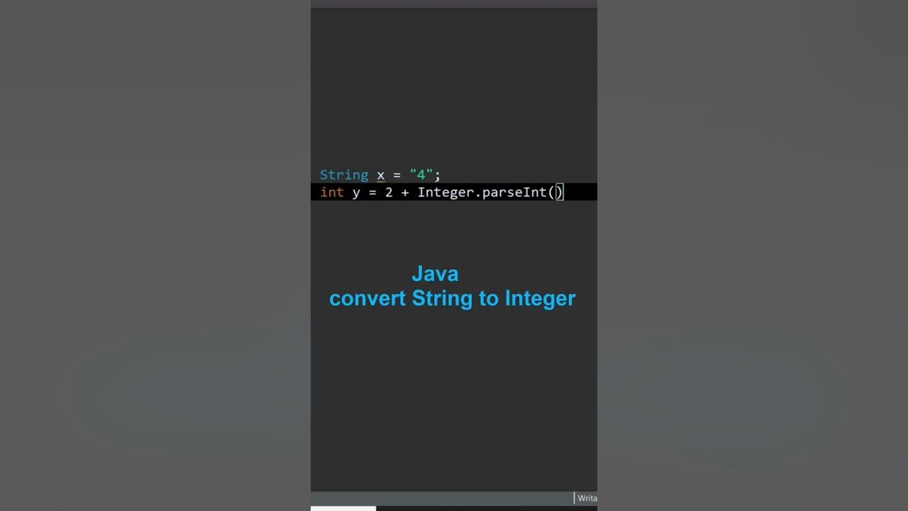 Python vs Java Convert String to Integer #shorts #viral #shortsvideo - YouTube