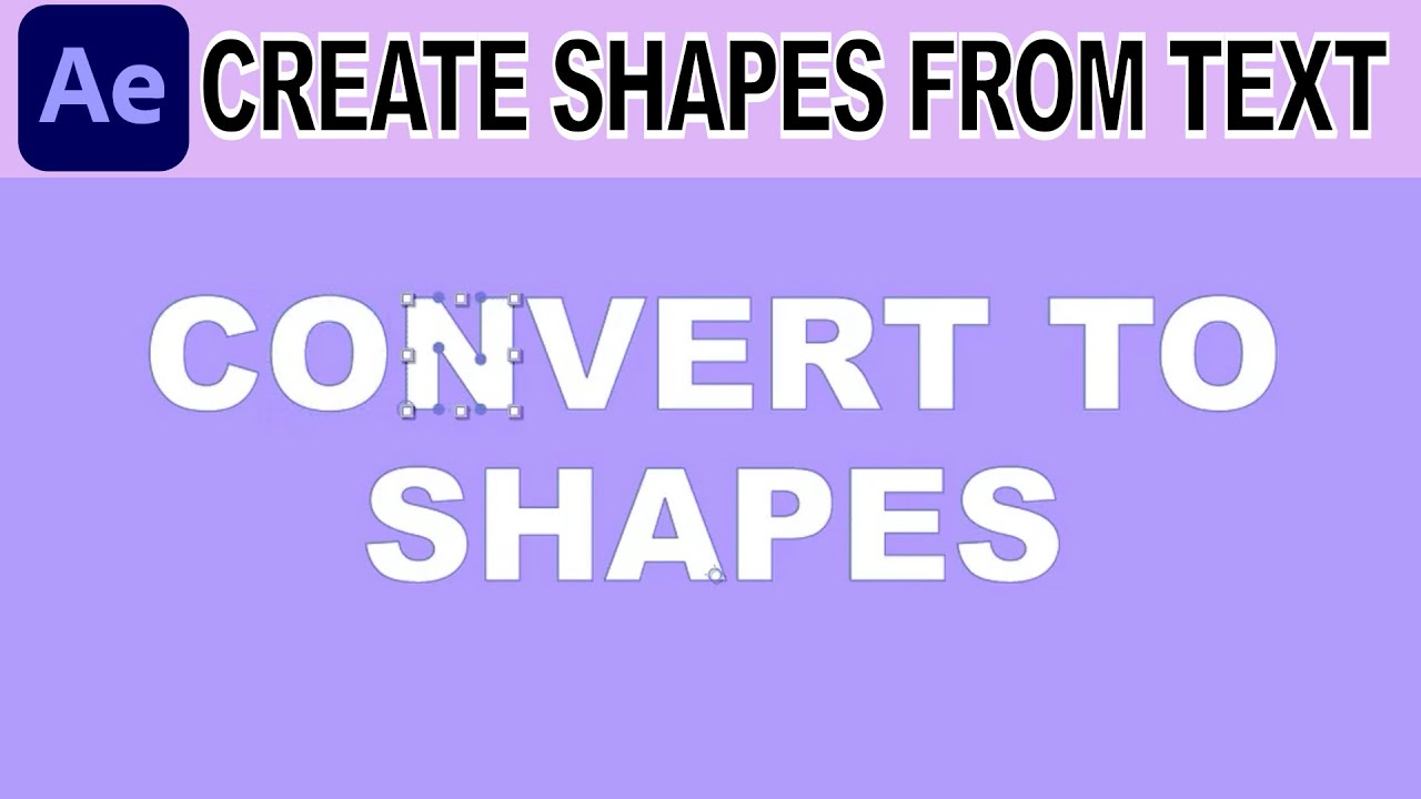 Convert Text To Shape Layer Adobe After Effects Tutorial YouTube Convert Text To Shape Layer Adobe After Effects Tutorial YouTube