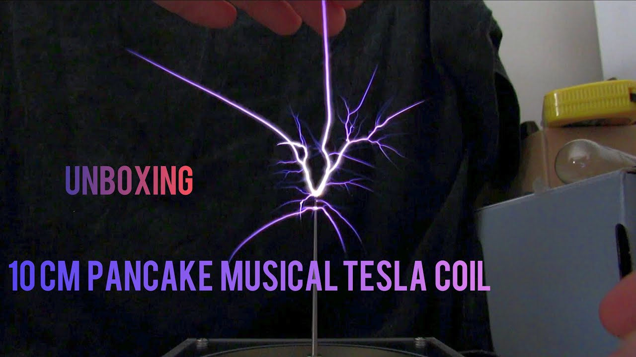 Unboxing 10cm pancake musical tesla coil - YouTube