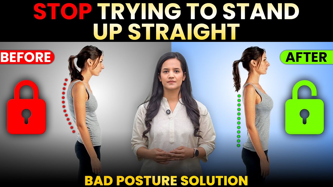 “Standing Up Straight” WON’T Fix Your Posture! (but this will) | How to stand with good posture ...