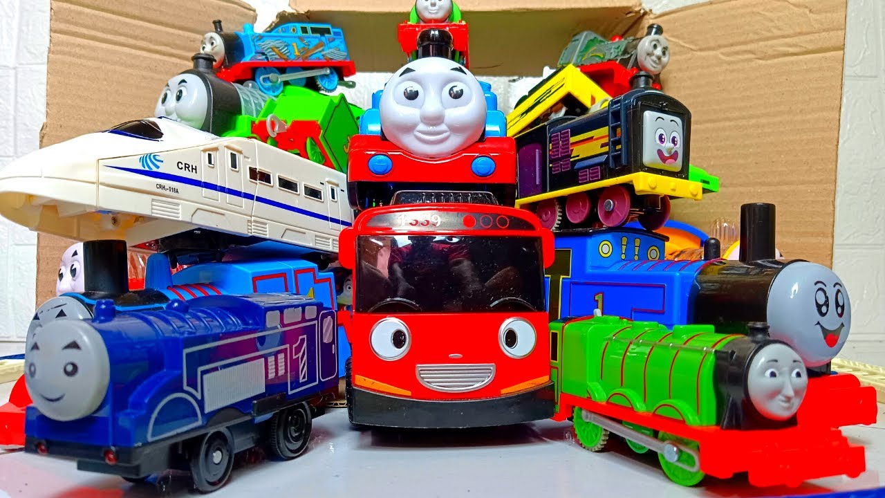 Merakit Kereta Thomas and Friends, Thomas Robot, Bus Tayo, Funny Loco ...