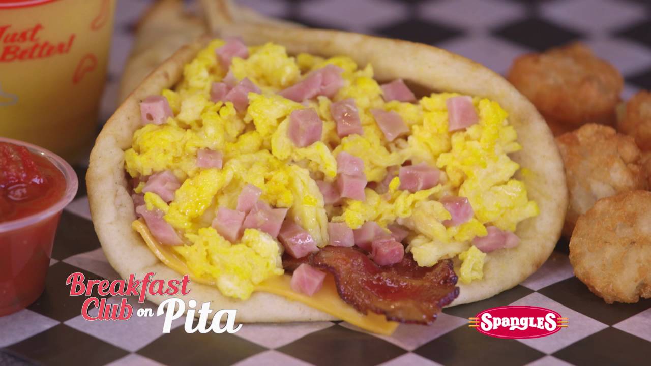 Spangles Breakfast Club on Pita and Strawberry Banana Smoothie ...
