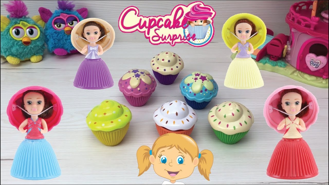 Mini Cupcake Surprise Princess Cute Dolls Opening - YouTube