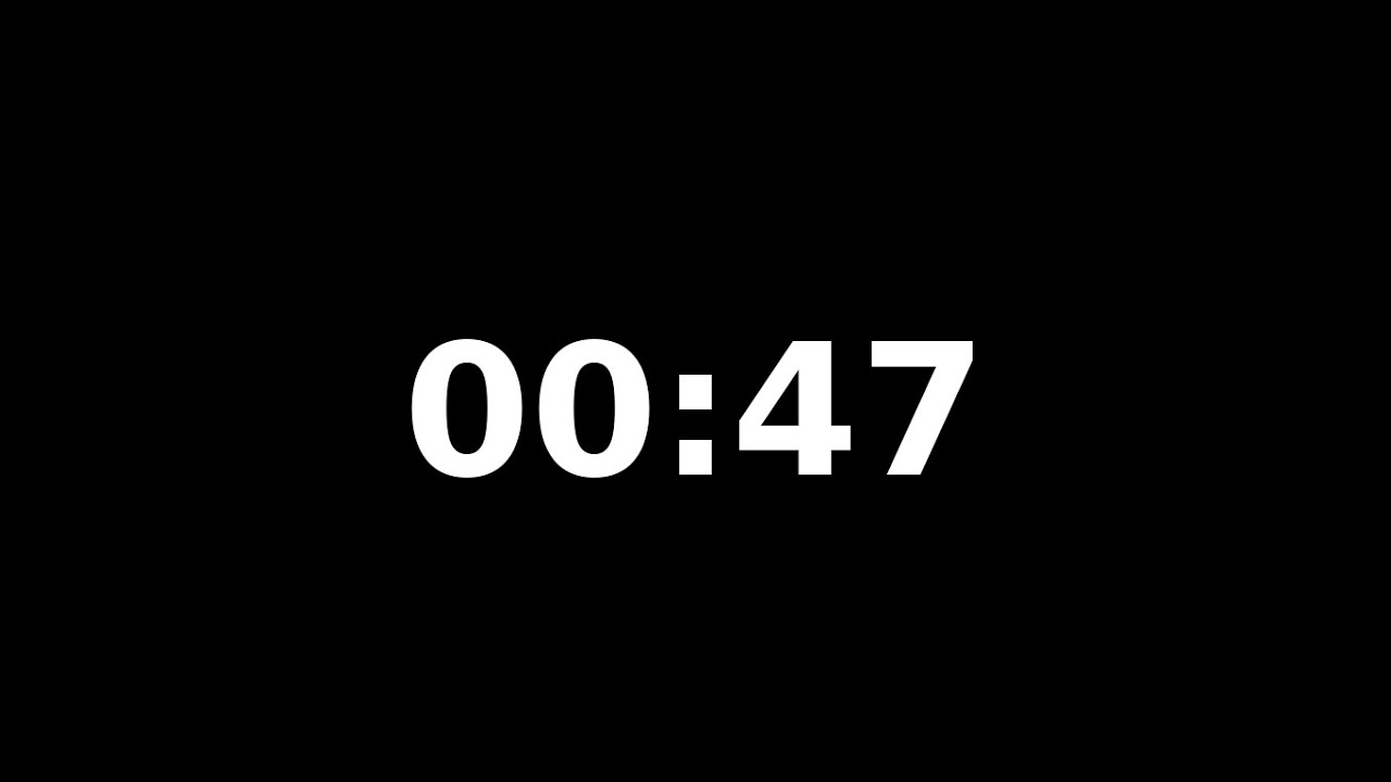 47 Second Countdown Timer - YouTube