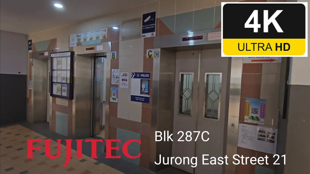 Fujitec lifts at Blk 287C Jurong East Street 21 - YouTube