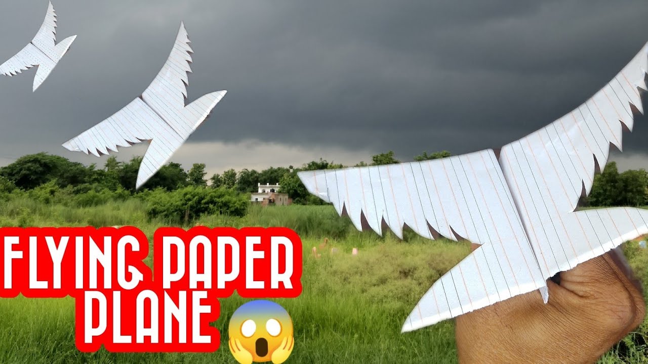 How to make notebook paper origami plane make to egey/#paperplane#diy ...