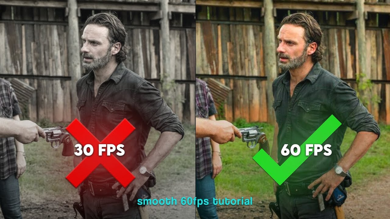 Smooth 60/120 fps tutorial ; Time cut 📱(frame rate changing) - YouTube