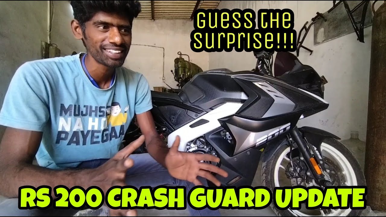 RS 200 crash guard update | raghudsp | tamil | motofuzo - YouTube