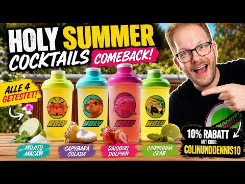 Ab 27.5. im Shop HOLY Summer Cocktails Comeback 🍹 ALLE 4 SORTEN im TEST!
