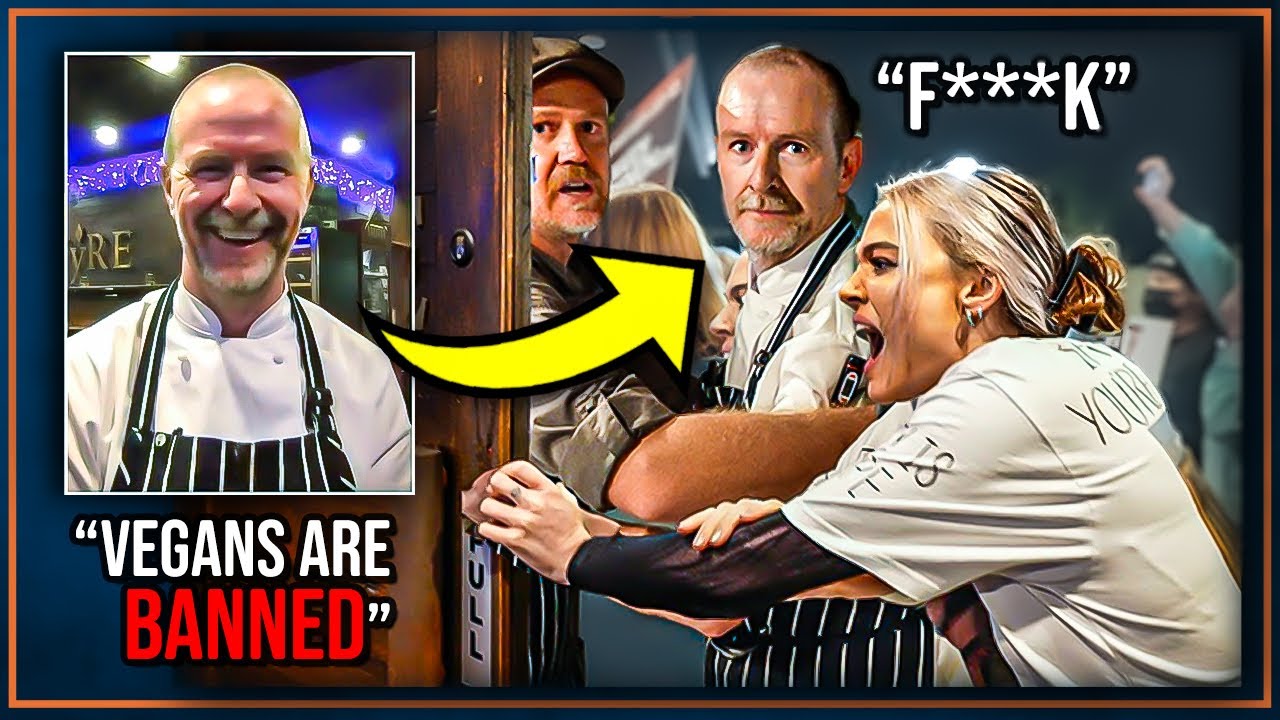 Extreme activists STORM chef who banned vegans (Live Interview) - YouTube