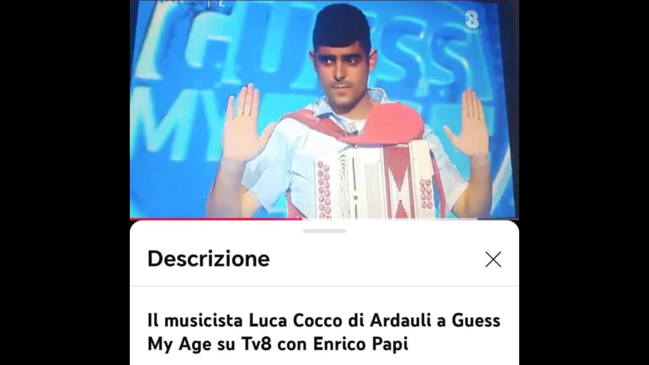 Luca Cocco di Ardauli e il suo organetto / Sa danza - YouTube