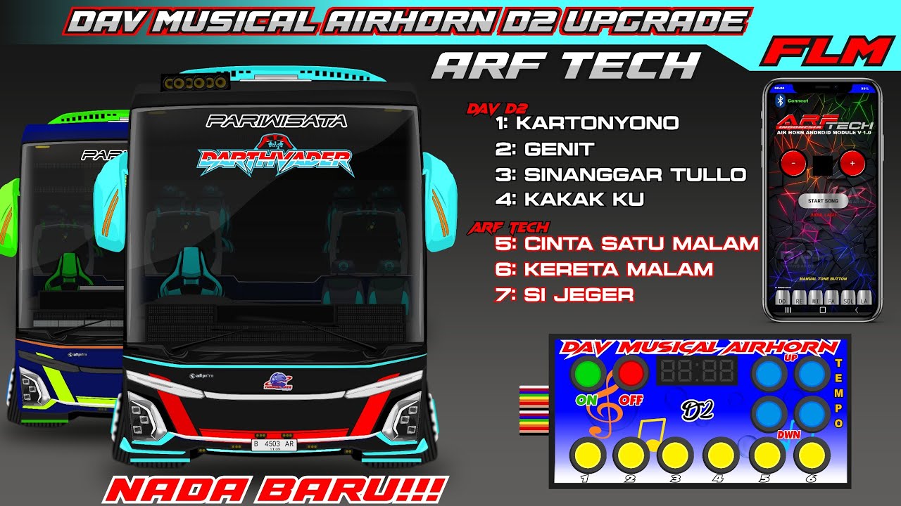 NADA TELOLET DAV D2 UPGRADE X ARF TECH TUNGGAL JAYA DARTHVADER JETBUS 5 ...
