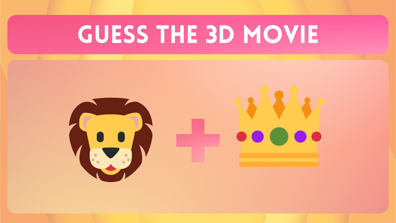 Guess the 3D Animated Movie! 🎥🧩 Emoji Challenge - YouTube