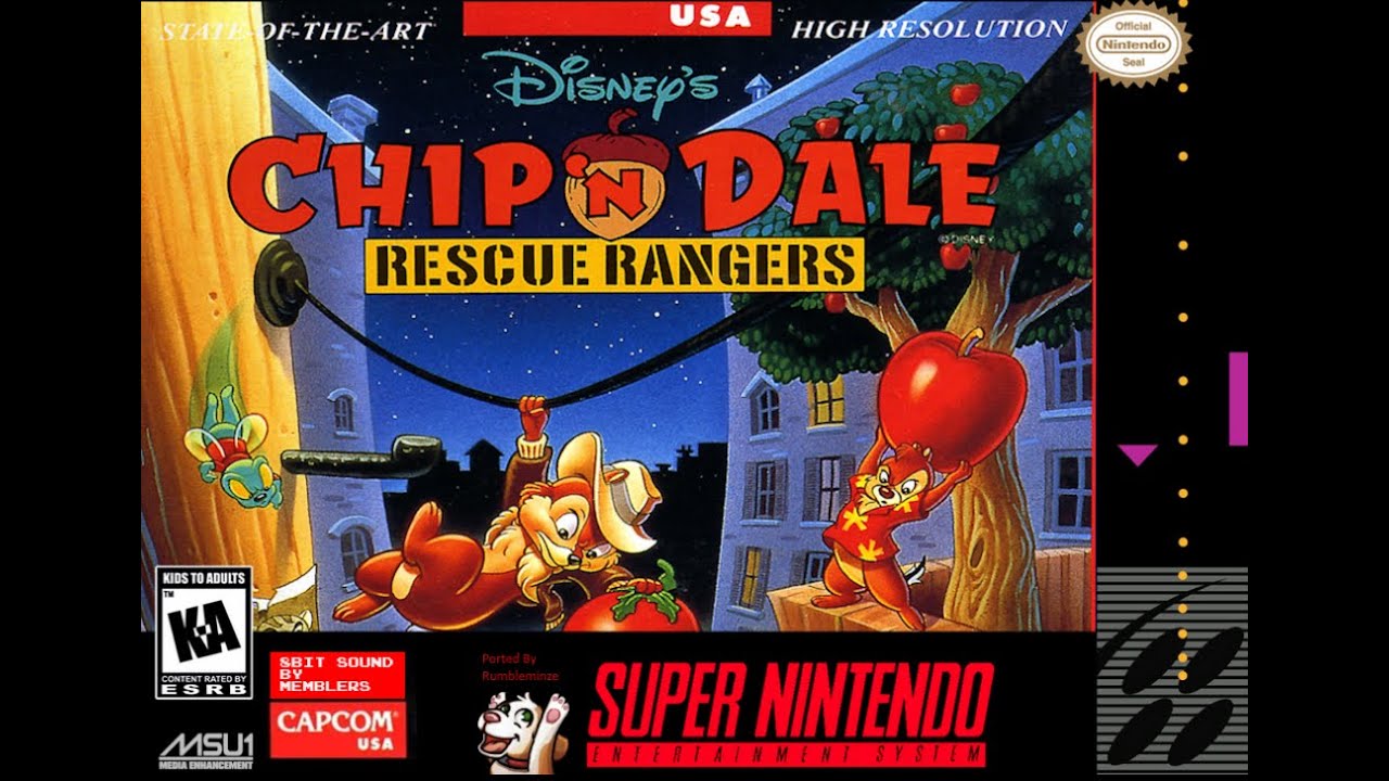 Chip 'n Dale Rescue Rangers (Port) SNES [+MSU-1] - Walkthrough - YouTube