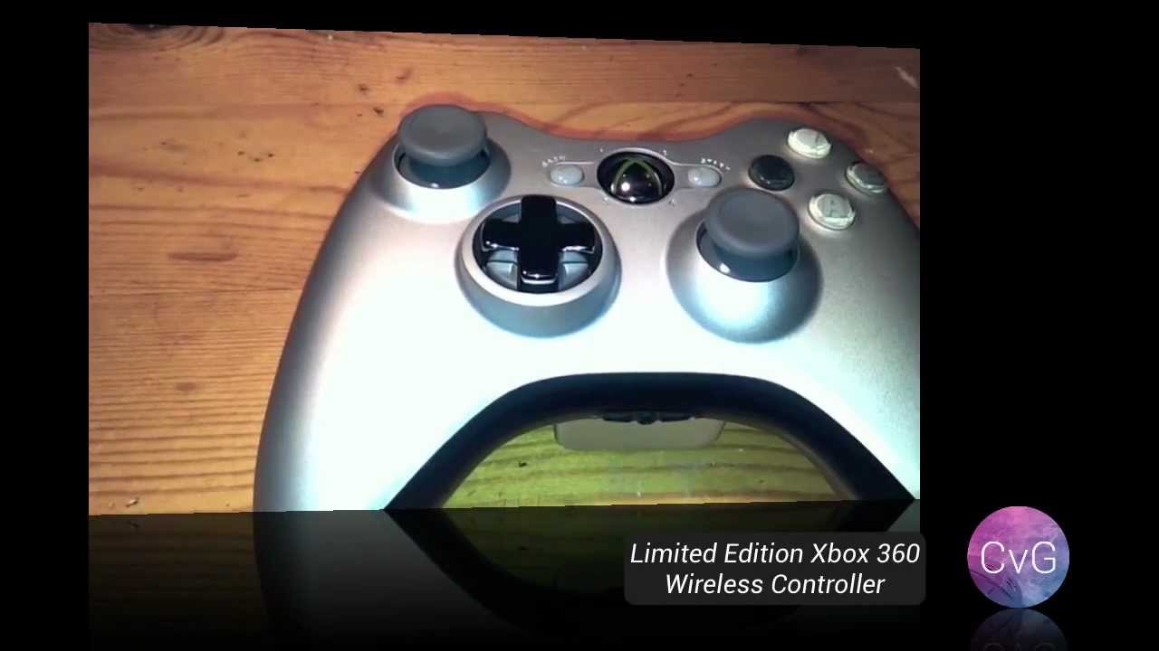 Limited Edition Xbox 360 Controller in silver - YouTube