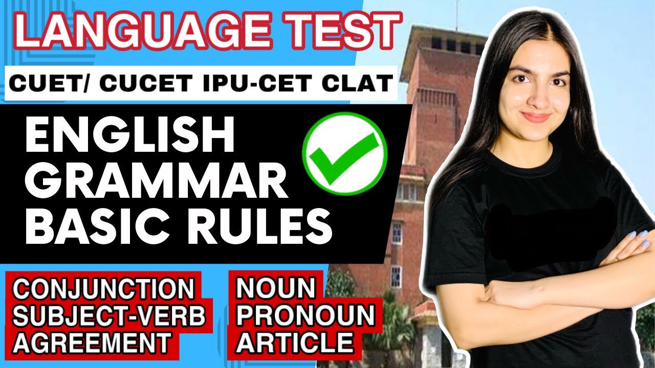 English Grammar Basic Rules for Language Test CUET/ CUCET 2022 ...