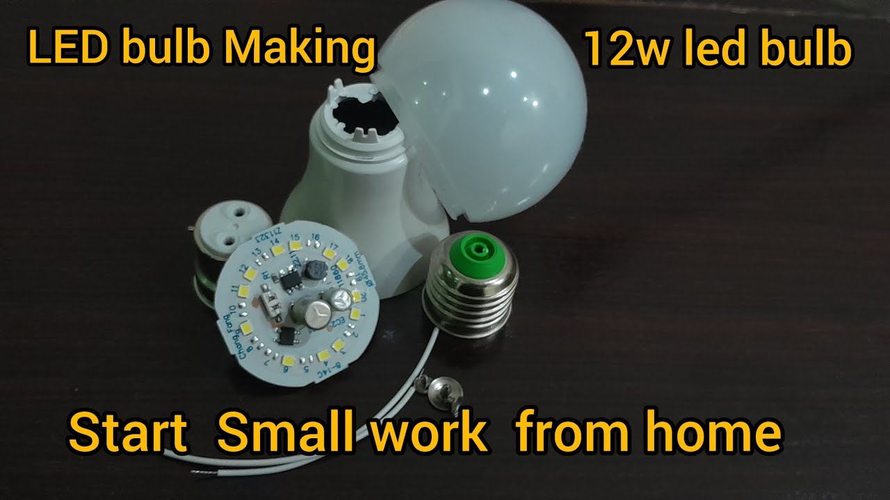 LED bulb Making/Start Small work from home /15000/ 12w led bulb 💡 # ...