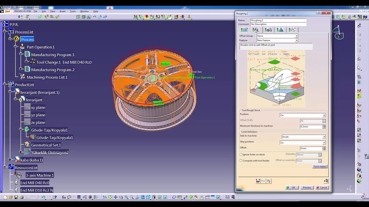 Catia Cam Ferrari Jant İşleme Rim Machining - YouTube