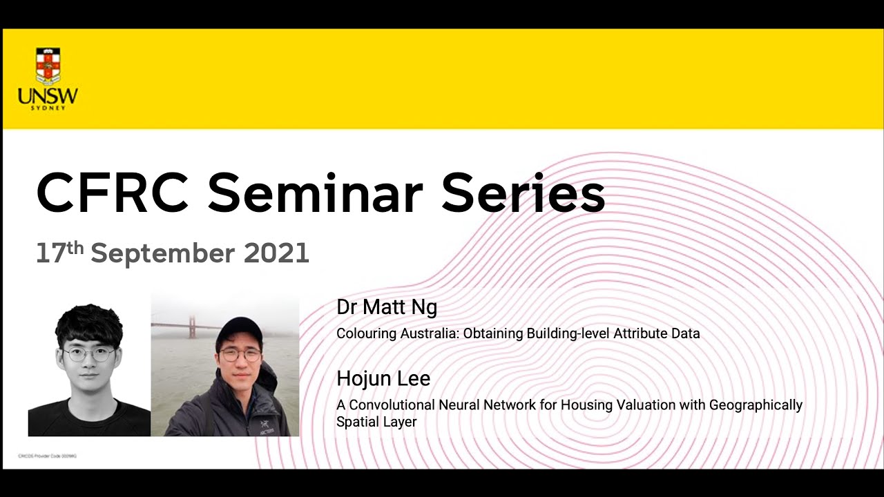 CFRC Seminar Series - 17th September 2021 - YouTube