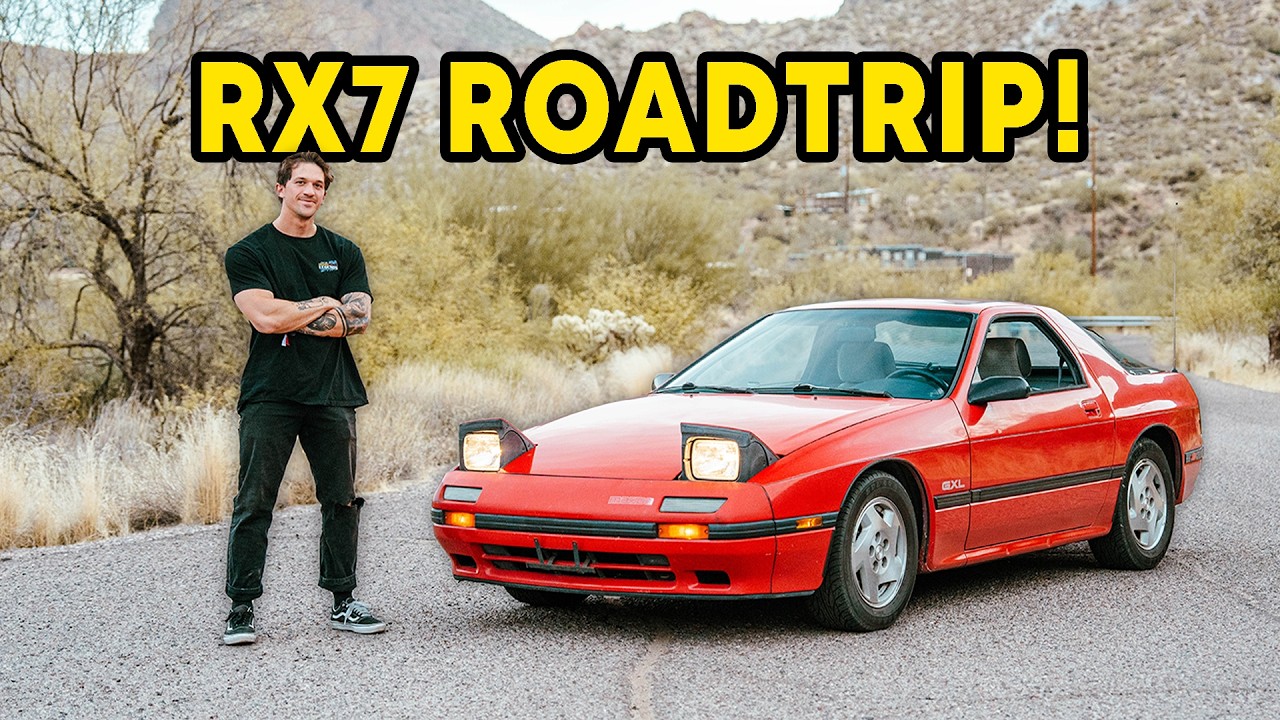 Road Tripping My New RX7 Across the Desert! *JDM Roadtrip* - YouTube