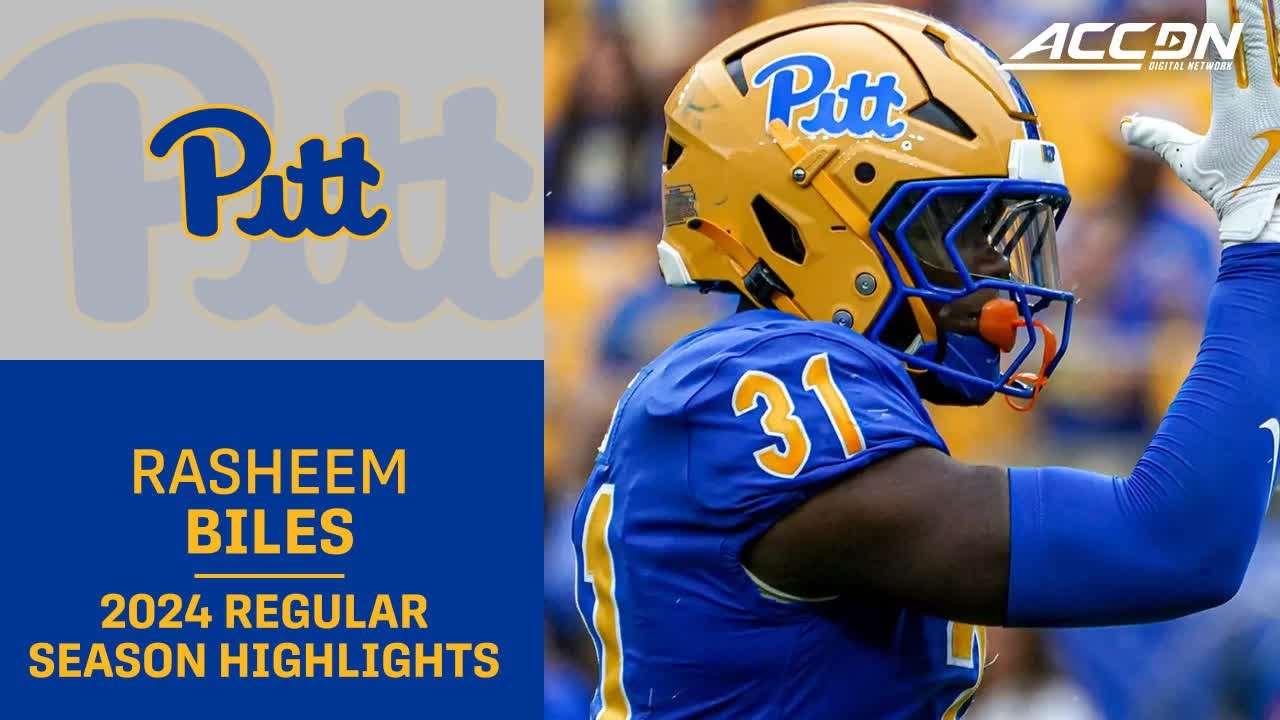 Rasheem Biles 2024 Regular Season Highlights | Pitt Linebacker - YouTube