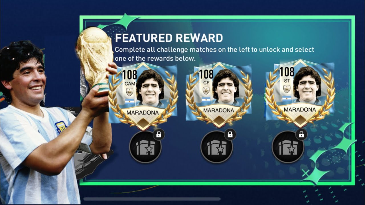 NEW 108 MARADONA! ICON CHAPTER IN FIFA MOBILE 23! - YouTube