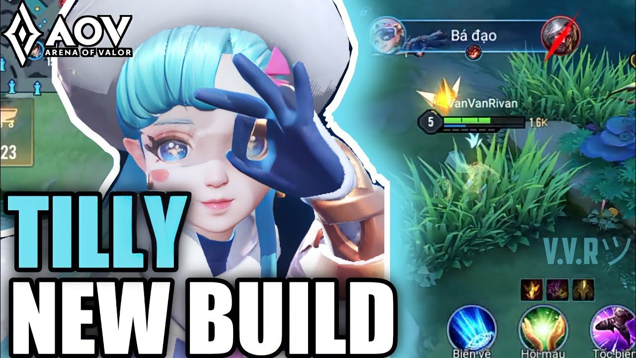 [AOV] NEW HERO TILLY || TILLY GAMEPLAY || NEW BUILD TILLY - ARENA OF VALOR - YouTube