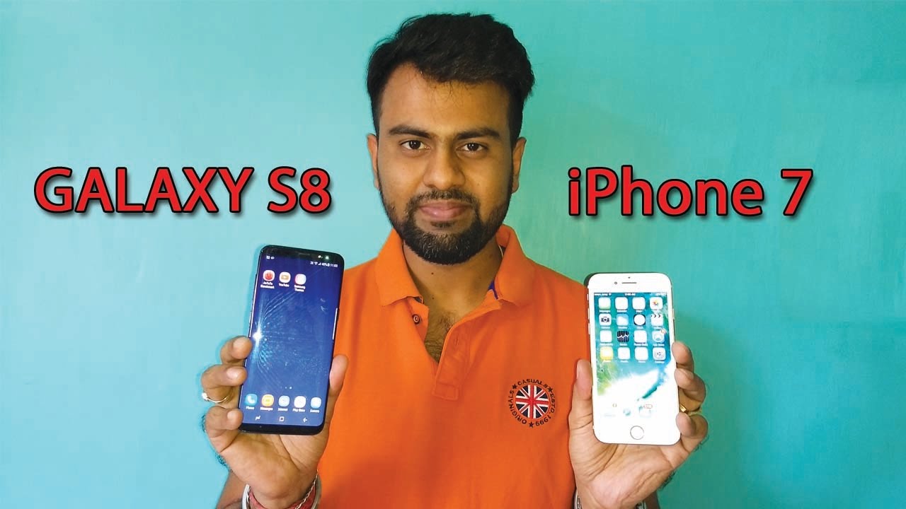 Samsung Galaxy S8 Vs Iphone 7 Youtube